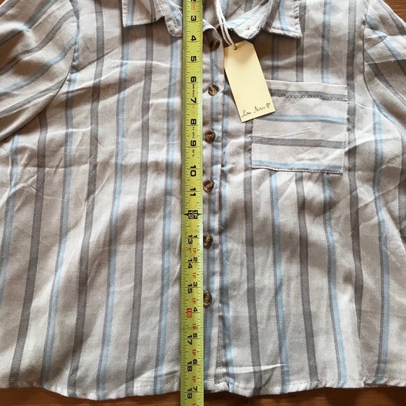 Love Notes | Tops | Nwt Love Notes Cute Crop Top Buttoned Shirt | Poshmark